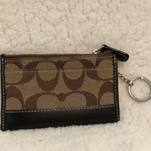 Coach | Accessories | Coach Signature Canvas Card Coin Purse | Poshmark